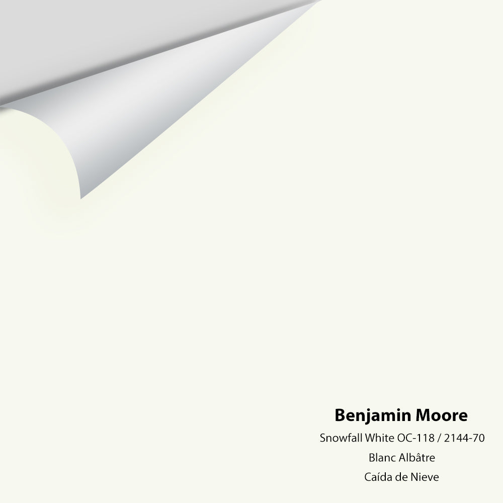 Benjamin Moore - Snowfall White 2144-70 / OC-118 Colour Sample ...