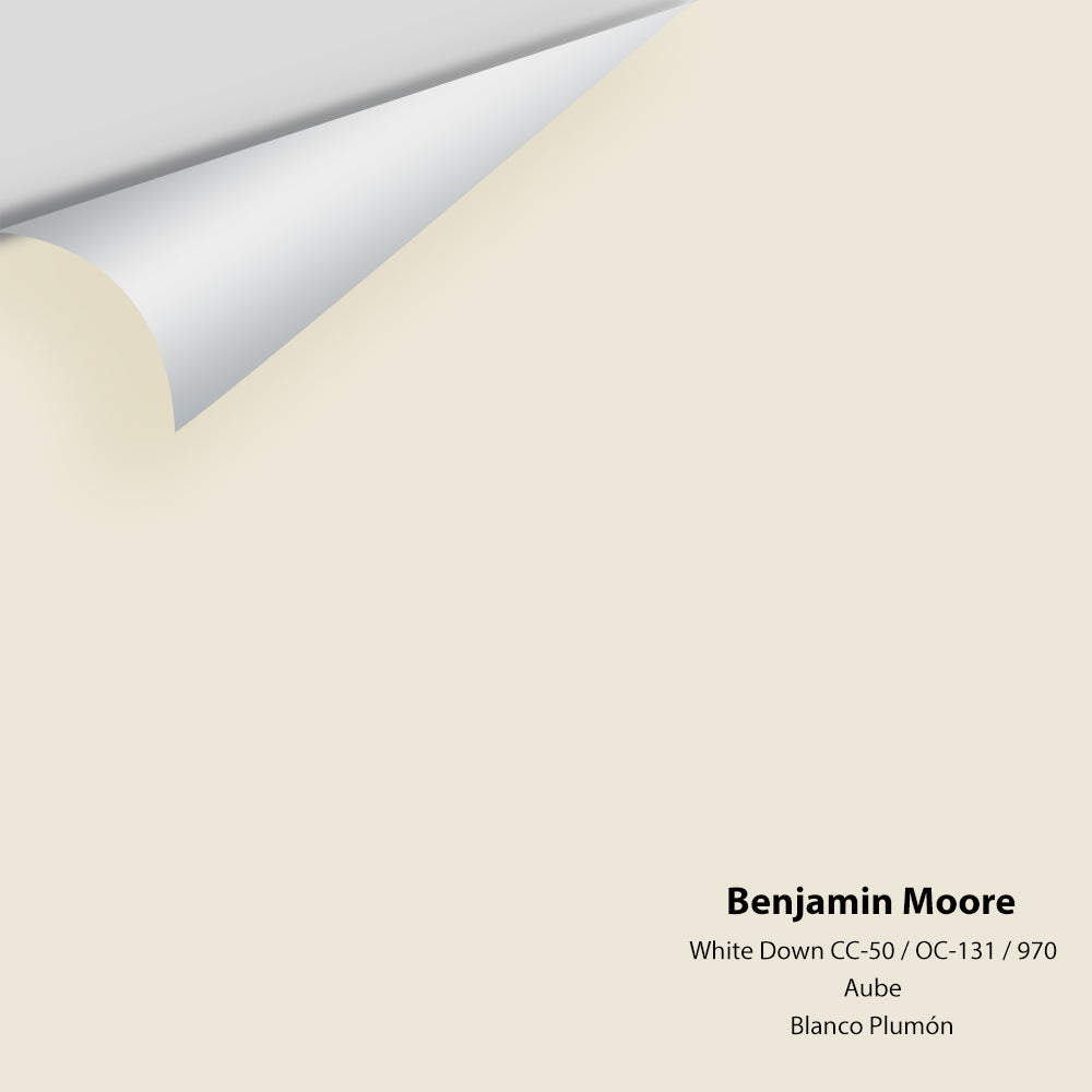 Benjamin Moore - White Down 970 / CC-50 / OC-131 Colour Sample ...